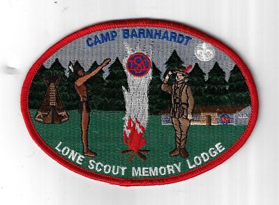 Camp Barnhardt Lone Scout Memory Lodge RED Bdr. [CA-401] | eBay