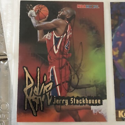 1996 Jerry Stackhouse Autograph Signed Rookie Card Basketball ...