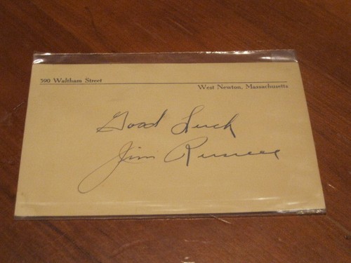 Jim Russell Autograph Index card Post Card | eBay