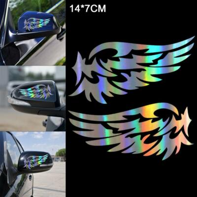 Angel Wings Car Vinyl Decals Outdoor Reflective Car Motorcycle Scratch ...