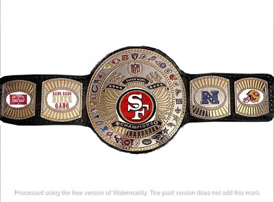 SF 49ERS NFL Championship Belt Adult Size 4mm Zinc | eBay