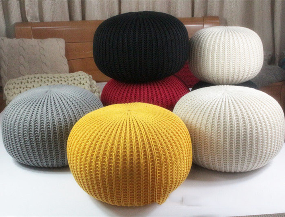 Knit Pouf Pattern
