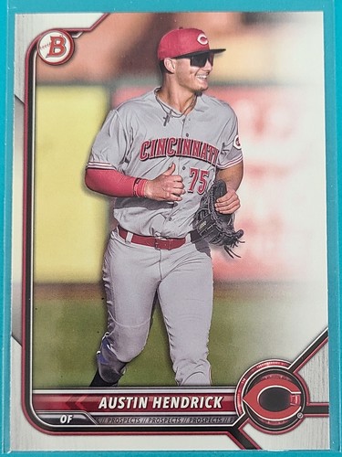 2022 Bowman Prospects #BP-33 Austin Hendrick Cincinnati Reds BASEBALL ...