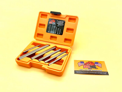 6 Pc Square Easy Out Set Straight Screw Extractor Drill Hog® Lifetime ...