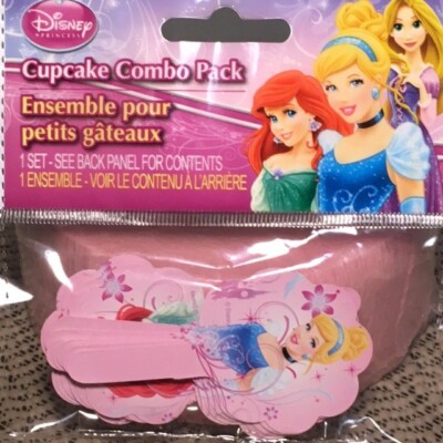Disney Princess Cupcake Picks 18 Total * Ariel & Cinderella * NEW | eBay