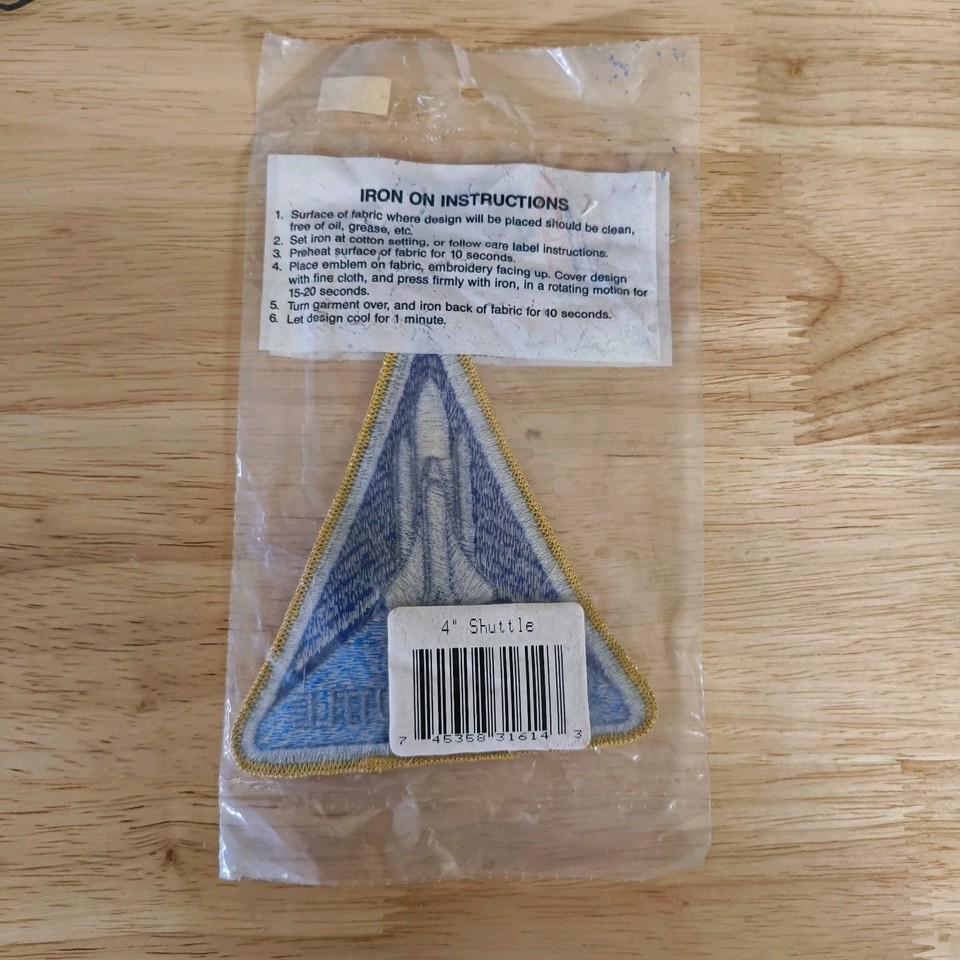 Vintage 80's NOS Kennedy Space Center Spaceport USA Shuttle Emblem ...