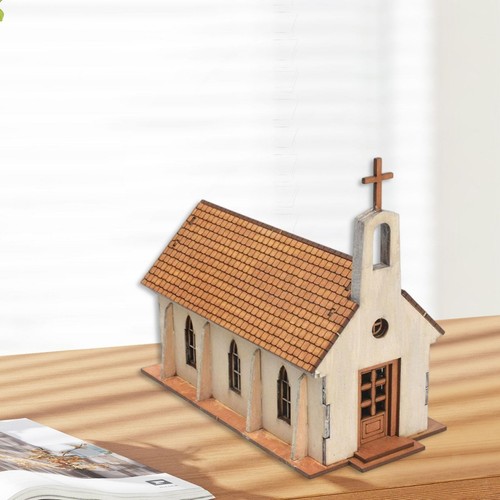 Wooden Church Model Kit Handmade Handicraft Holiday Gift Accessories | eBay