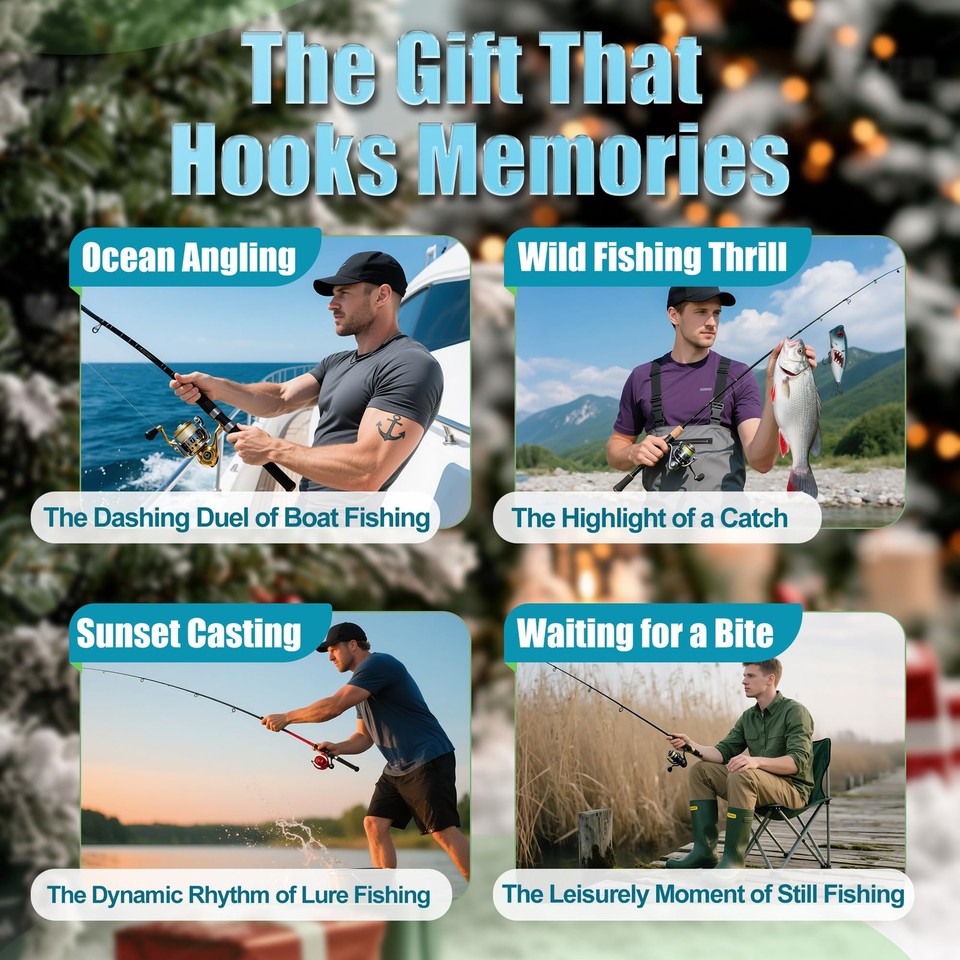 Fishing Advent Calendar 2025 for Adults, 24 Day Christmas Countdown with Spoo... | eBay