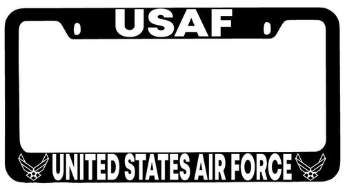 USAF United States Air Force Black METAL License Plate Frame | eBay