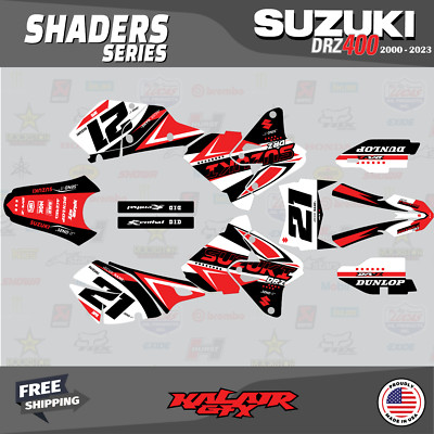 Graphics Kit For Suzuki DRZ400SM (All Years) DRZ 400 SM S E Shaders ...