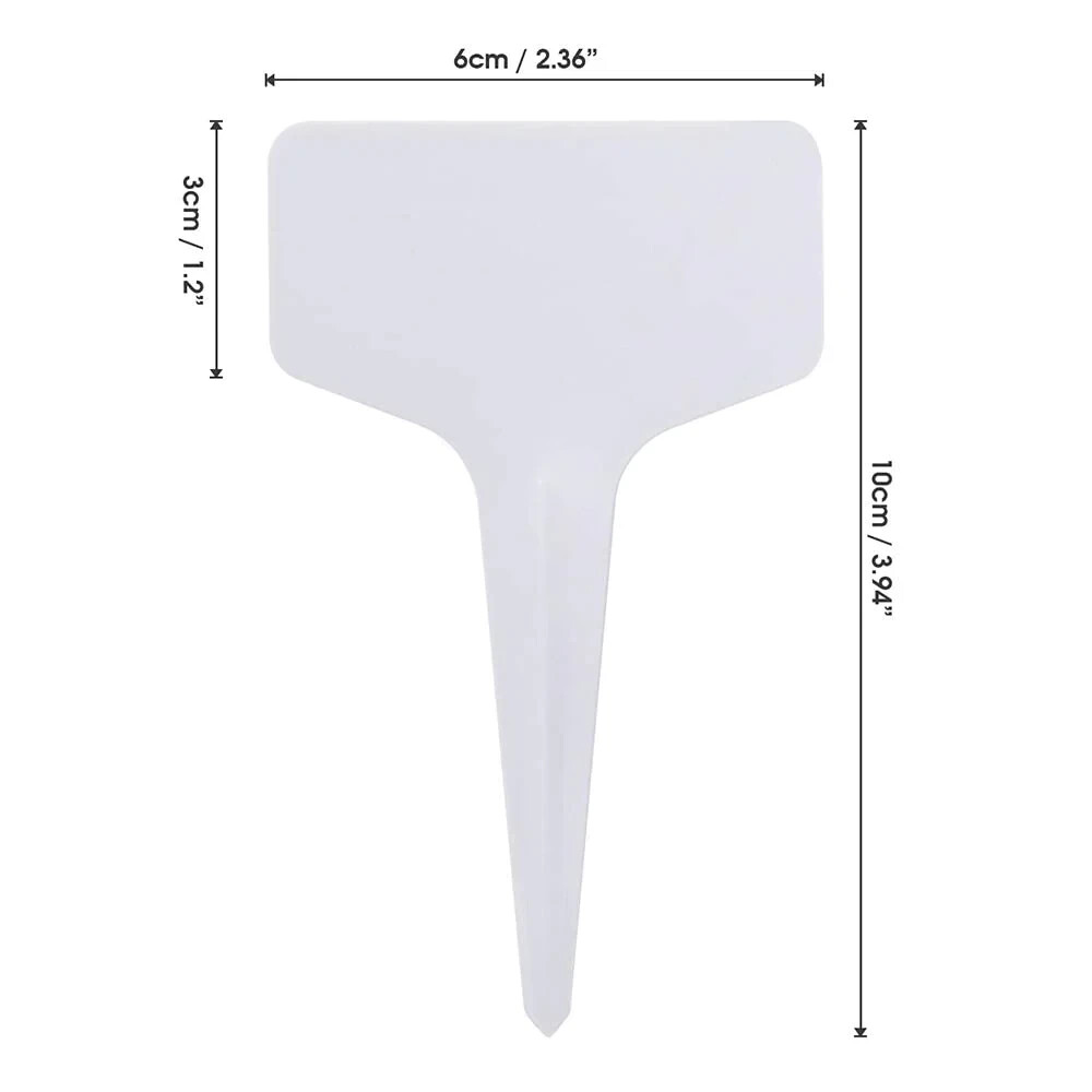 T-type Plant Labels Flexible Plastic Garden Tags Nursey Seeding Marker ...
