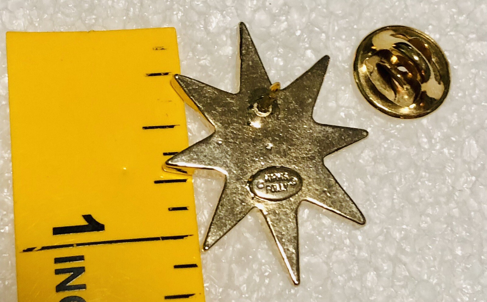 Signed Kirk’s Folly Starburst Star Tack Pin - AB Auro… - Gem