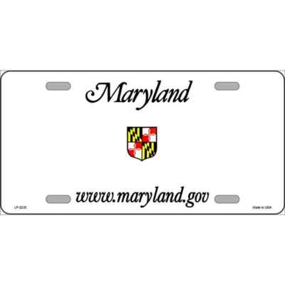 Maryland Novelty State Blank Metal License Plate Tag LP-2235 | eBay