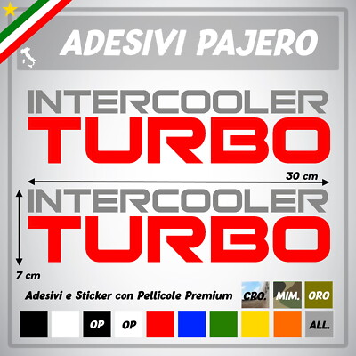 Mitsubishi Pajero First Series Turbo Intercooler Sticker Kit | eBay