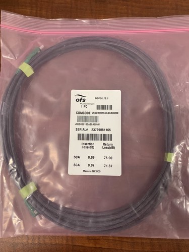 OFS Interconnect EZ-Bend JR5DK001SCASCA005m Optical Cable SCA to SCA 5m ...