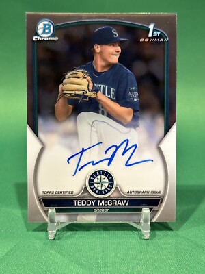 2023 Bowman Draft Chrome Prospect Auto Teddy McGraw #CDA-TM Auto ...
