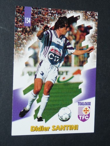 #154 DIDIER SANTINI TOULOUSE FC TFC PANINI FOOTBALL CARD 98 1997-1998 ...