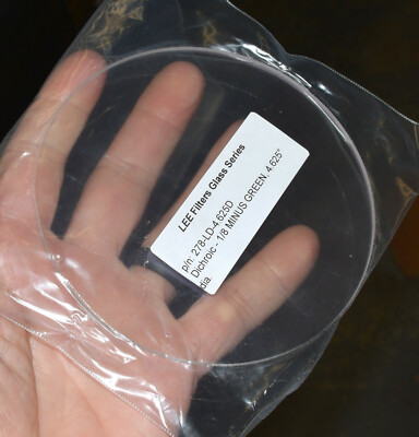 LEE FILTERS GLASS SERIES 278-LD-4.625D DICHROIC 1/8 PLUS GREEN 4.625 ...