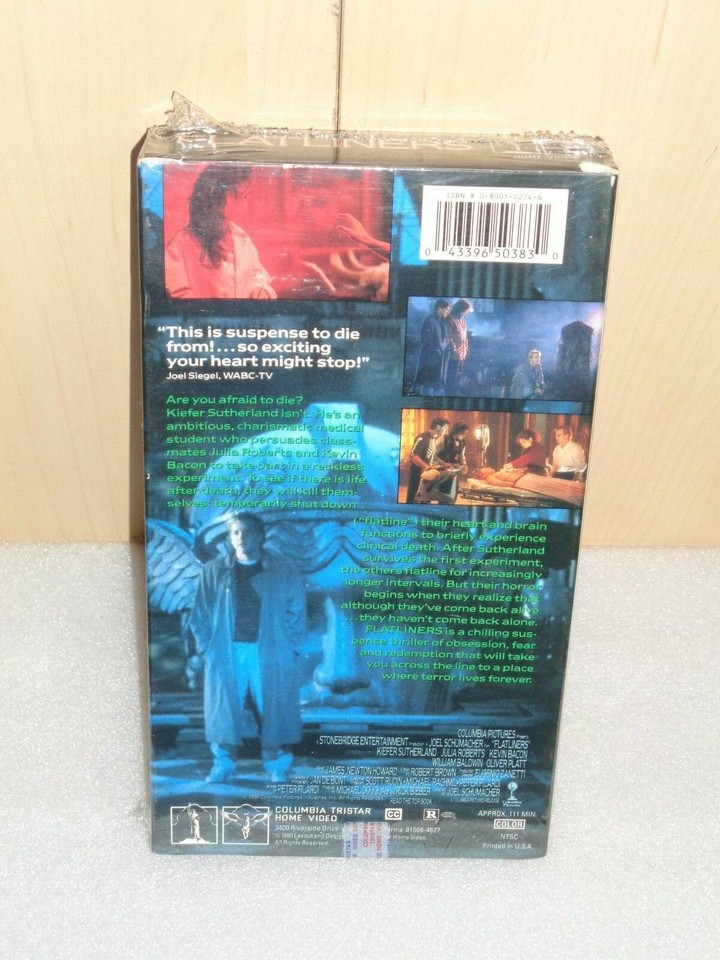 Flatliners (VHS, 1991) - Kiefer Sutherland, Julia Roberts, Kevin Bacon ...