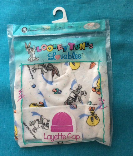 Vintage Looney Tunes Lovables Layette Cap. 100% Cotton.Newborn up to 12 ...