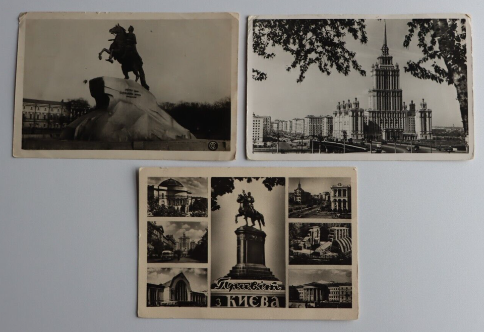 Russia 1935 Leningrad Petro Catharina 1963 Ukraina Hotel Moscow etc ...