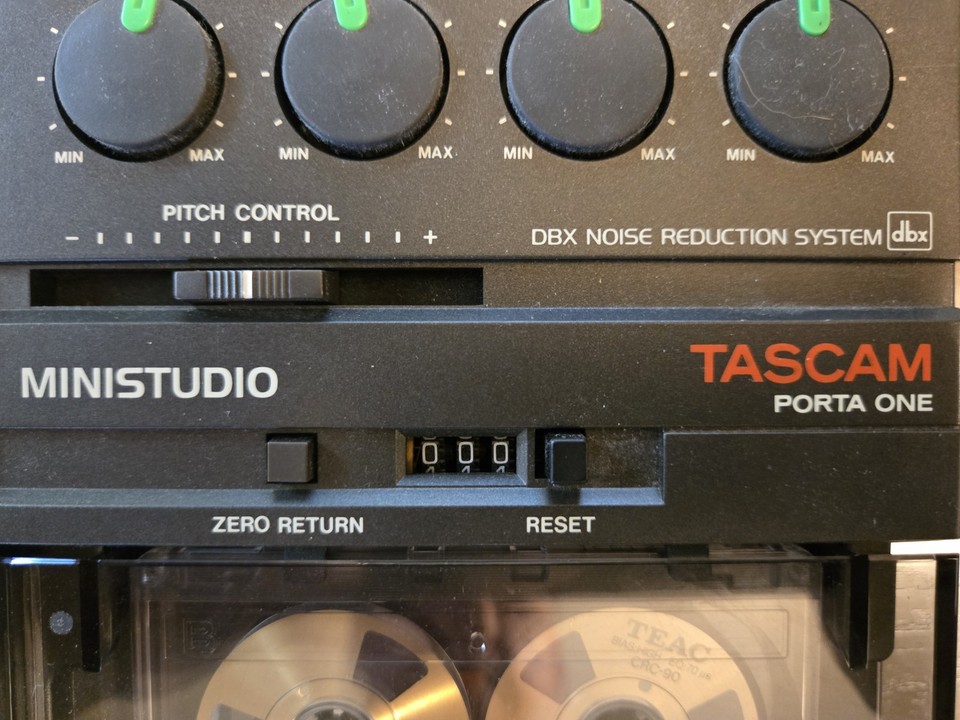 Vintage Analog Tascam Porta One Mini Studio 4 Track Cassette Recorder ...