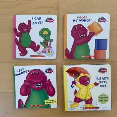 Barney The Dinosaur Board Books Set Of Four From Scholastic Vintage ...