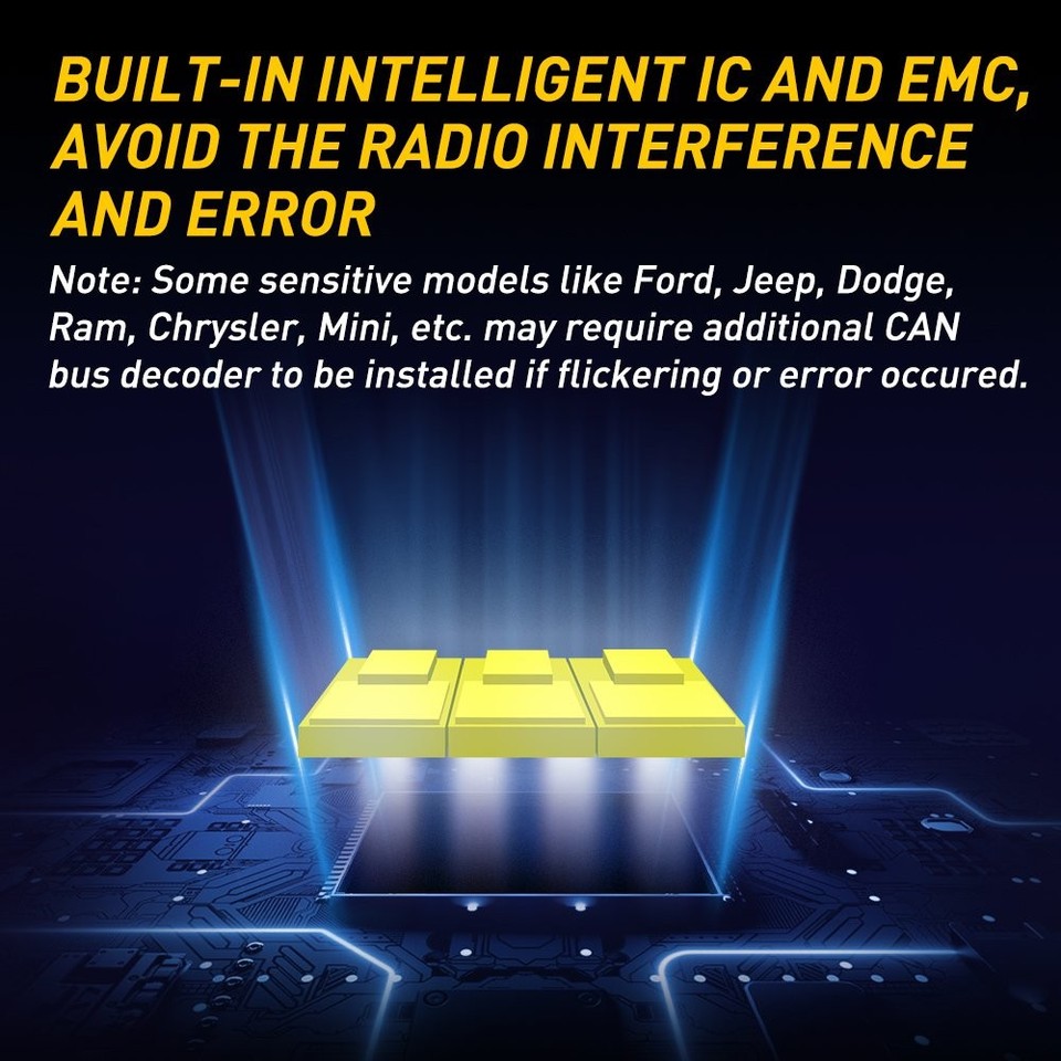 AUXITO HB3 9005 LED Headlight Bulb High Low Beam 6000K White For Toyota ...