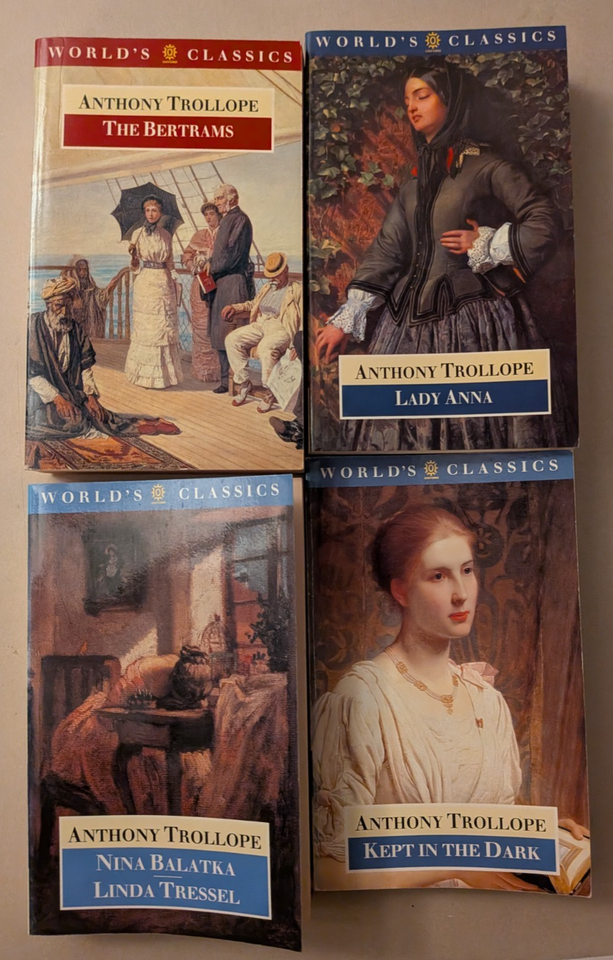 ANTHONY TROLLOPE Four Different Titles WORLD'S CLASSICS Paperbacks ...