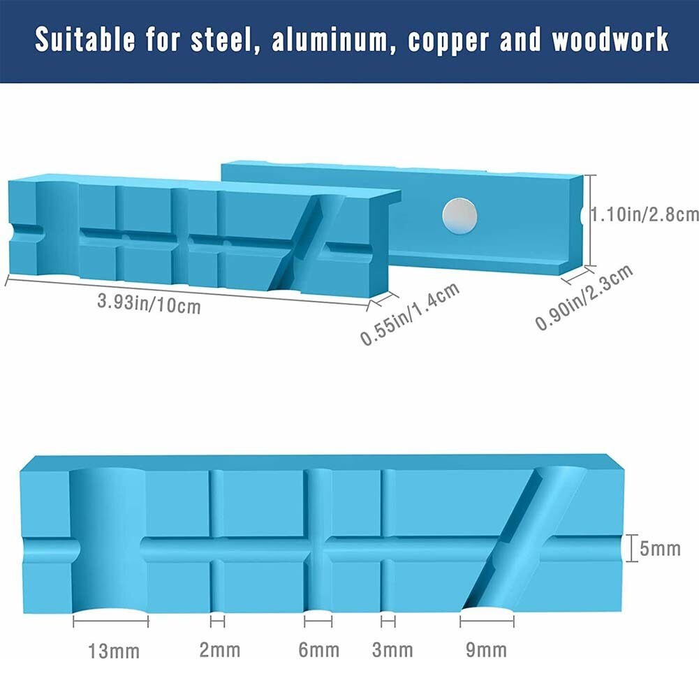 Universal 4"/5"/6" Soft Vice Jaws Pads Strong Protector Covers for ...