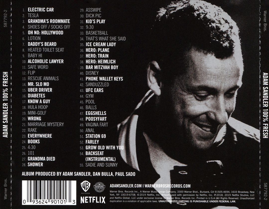 ADAM SANDLER 100% FRESH NEW CD 93624901013| eBay