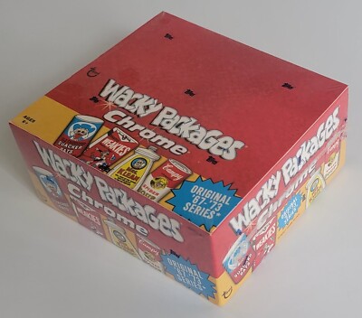 2014 WACKY PACKAGES CHROME SEALED HOBBY BOX (24PKS/4 STICKERS) RARE | eBay