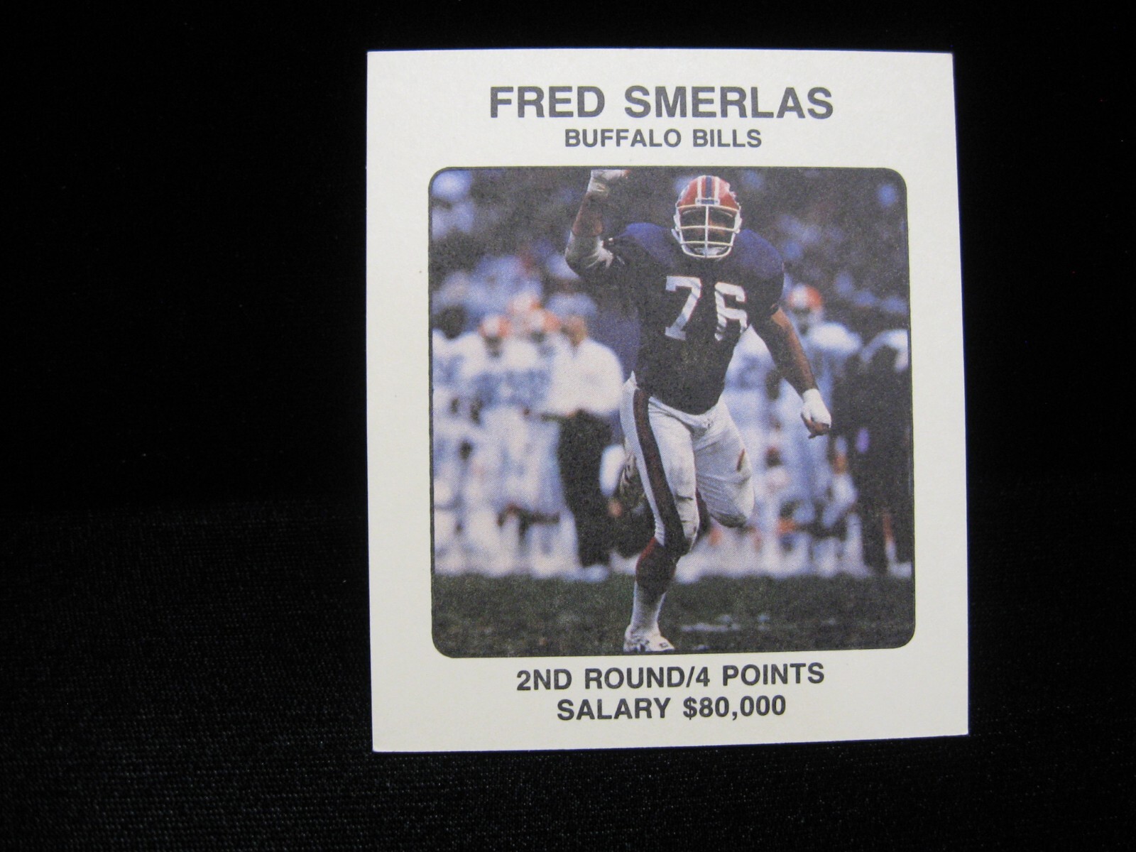 1989 Fred Smerlas Buffalo Bills Franchise Game Card 1ct | eBay