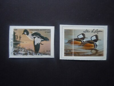 1988-89 Wisconsin Waterfowl Stamps #11 & #12 | eBay