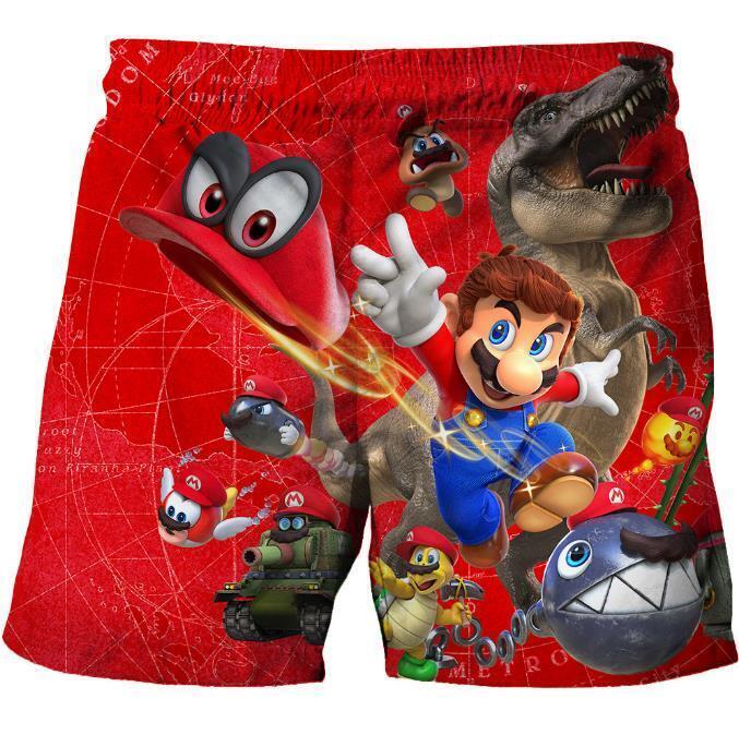 Spiderman Super Mario Swim Shorts Kid Boys Swimming Trunks Swimwear ...
