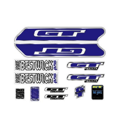 GT - 2001 Jamie Bestwick Pro Model - blue for chrome frame decal set ...