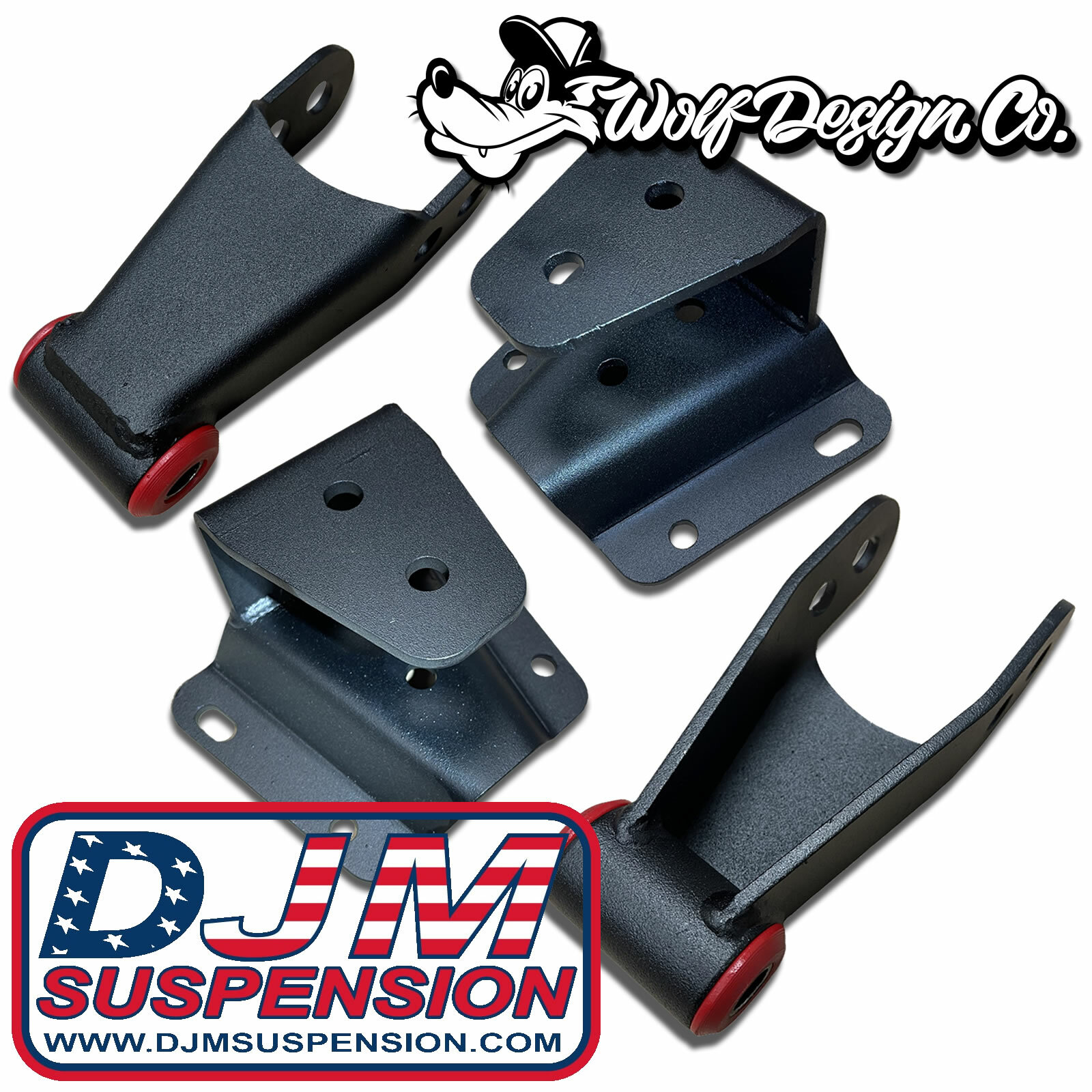 1965-1972 Ford F-100 F100 2WD 4" Rear Leaf Spring Hanger and Shackle ...