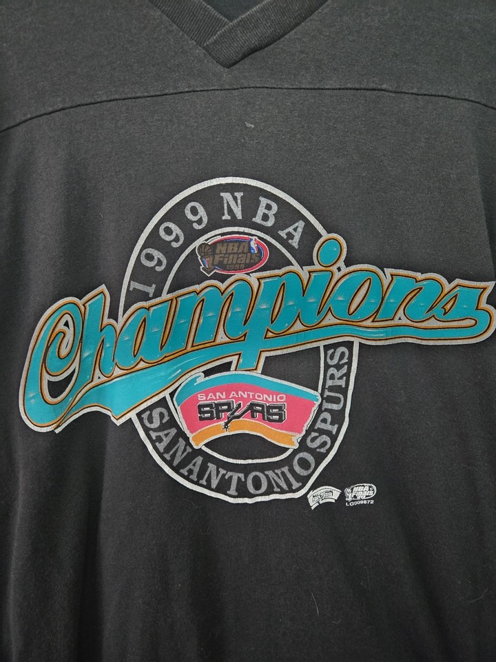 Vintage 1999 San Antonio Spurs NBA Champions Shirt XL Faded 90s ...