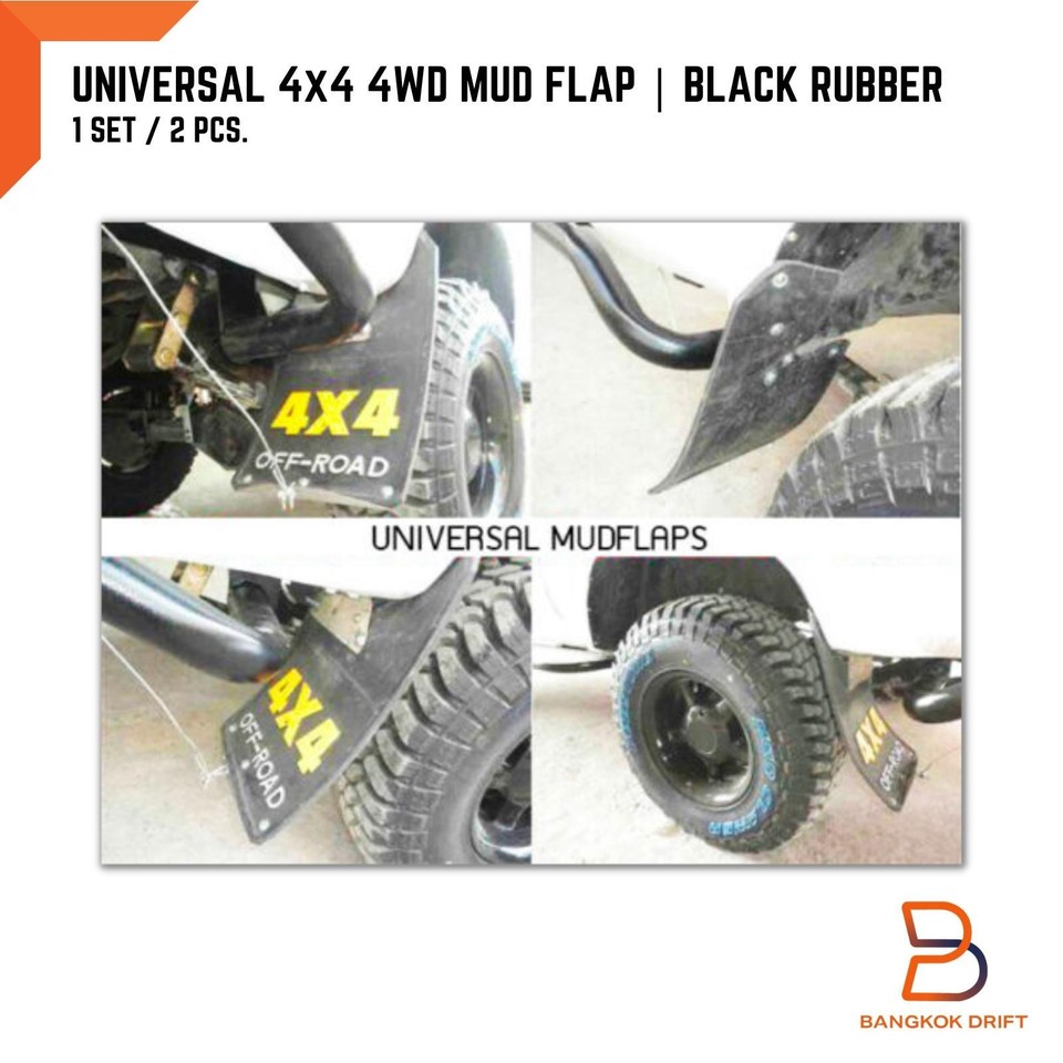 TOYOTA 4WD 4X4 OFF-ROAD MUD FLAPS SPLASH GUARDS USE FOR CAR TRUCK BLACK ...