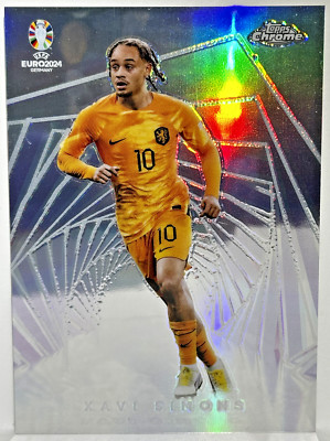 XAVI SIMONS ** HOBBY MASTERS ** 2024 TOPPS Chrome UEFA EURO ...