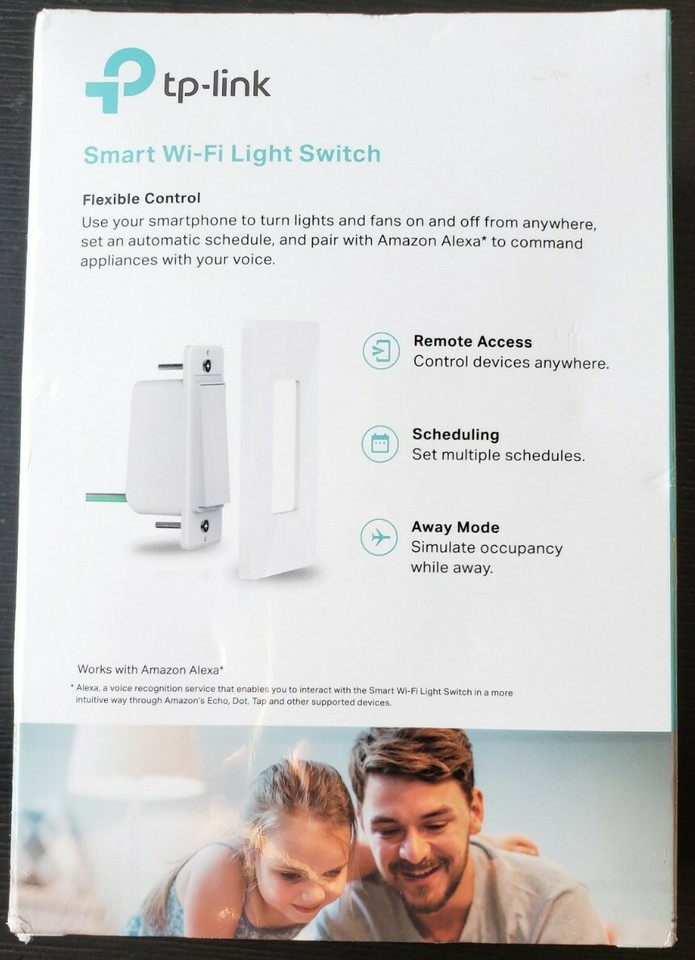 TP-Link HS200 Wi-Fi Light Switch + Google Home Mini Voice Command Smart ...