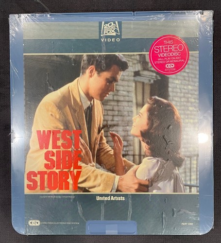 WEST SIDE STORY CBS 20TH CENTURY FOX VIDEO Selectavision Videodisc CED ...