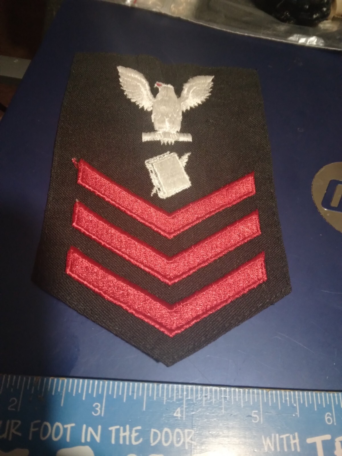 US Navy-Rank Chevron- Personnel Specialist PO1- Black And Red (23-2703 ...