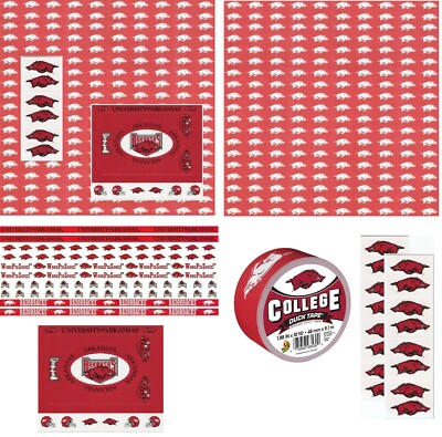 University of Arkansas Razorbacks Scrapbook Kit Stickers Paper U-CHOOSE ...