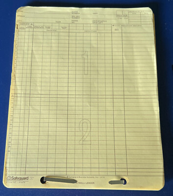 Forms & Record Keeping - Ledger Sheet