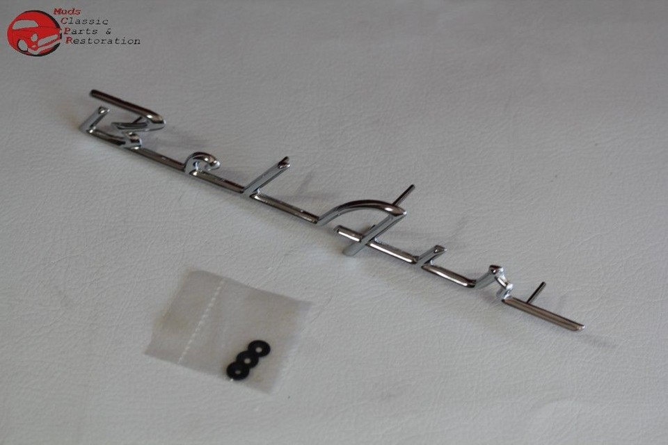1955-1956 Chevy Tri Five Belair Rear Quarter Panel Chrome Script ...