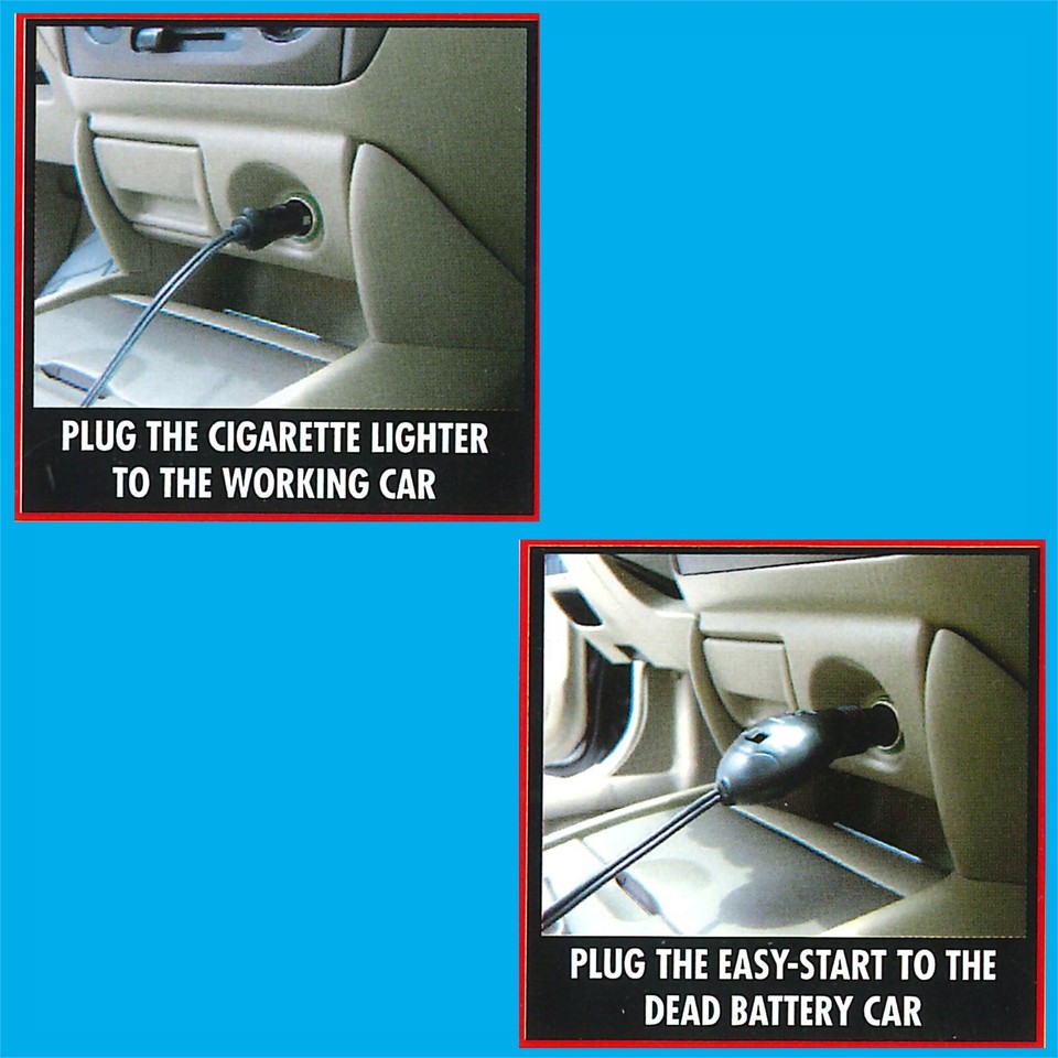 5M Easy Car Jump Start, Engine Starter Lead from 12V Power Socket in 10 ...