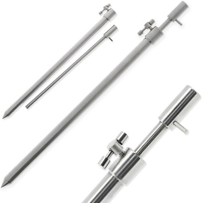 Carp Bankstick Bank Sticks 30-50cm Adjustable Stainless Steel Rod Rest ...