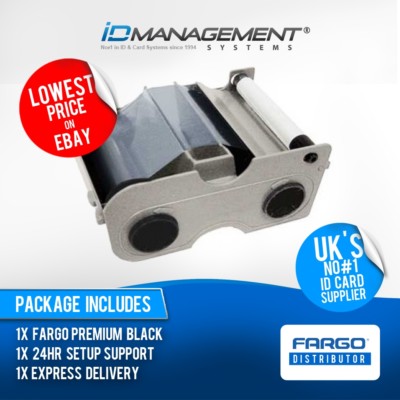 Fargo 44201 Premium Black Ribbon for DTC300 & C30 • 1000 Prints | eBay UK