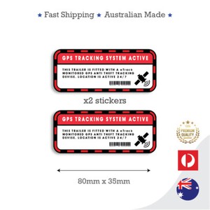 GPS TRACKING ANTI THEFT DECAL STICKER CAR TRUCK VEHICLE SECURITY SAFETY ...